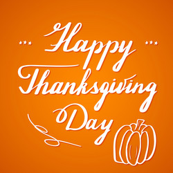 Thanksgiving hand lettering and calligraphy design