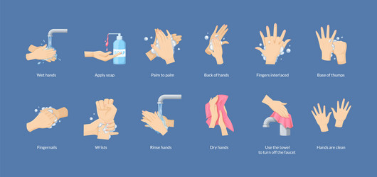 Proper Hand Washing Vector Images (63)