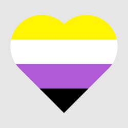 Nonbinary emoji icon on white background Vector Image