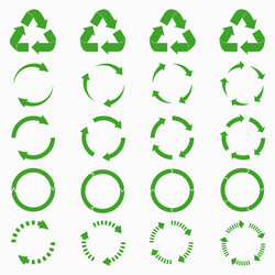 Reusable round arrows elements lifecycle arrow Vector Image