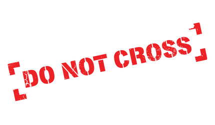 Do not cross rubber stamp Royalty Free Vector Image