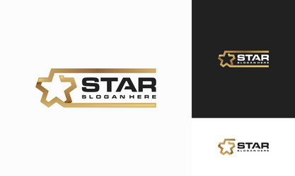 Talent logo designs concept rising star logo Vector Image