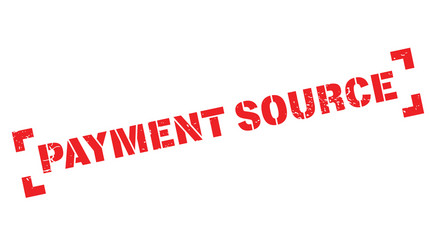 Payment source rubber stamp Royalty Free Vector Image