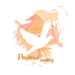 Pentecost sunday come holy spirit Royalty Free Vector Image