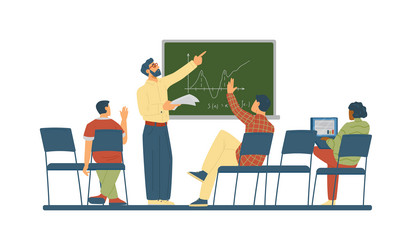 Students Sitting Back View Vector Images (over 290)