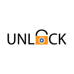 Unlock logo Royalty Free Vector Image - VectorStock
