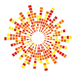 Abstract circular equalizer eq round audio Vector Image