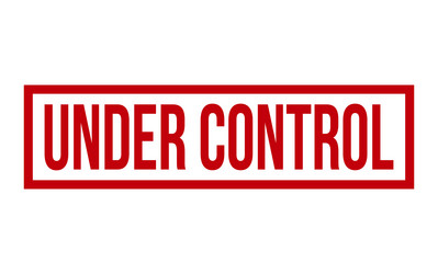 Under control rubber stamp seal Royalty Free Vector Image