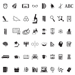 Icons man school Royalty Free Vector Image - VectorStock