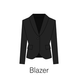 Men blazer or jacket suit symbol Royalty Free Vector Image