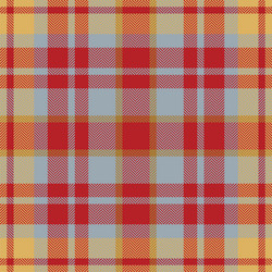 Plaid check pattern in orange and red colors Vector Image