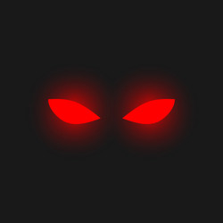 Glowing red eyes Royalty Free Vector Image - VectorStock
