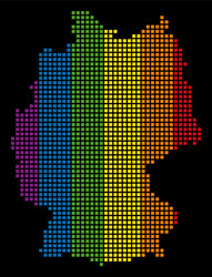 Germany Pixel Map Vector Images (over 170)