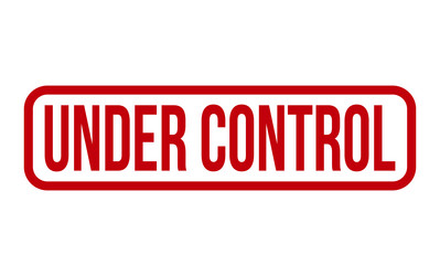Under control rubber stamp seal Royalty Free Vector Image