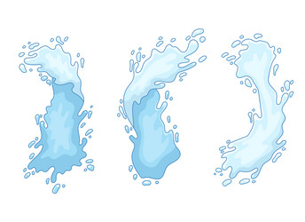 Water splash design isolated on background Vector Image