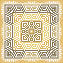 Gold square frames seamless pattern modern Vector Image