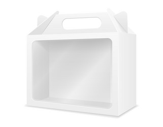 Empty cardboard box packaging blank template Vector Image