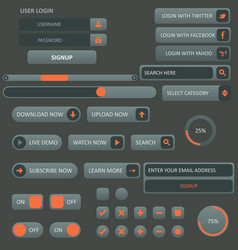 Gui 10 Royalty Free Vector Image - VectorStock