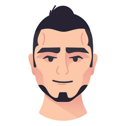 Man bun hair icon Royalty Free Vector Image - VectorStock