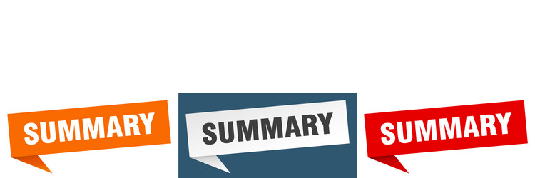 Summary Bubble Banner Vector Images (59)