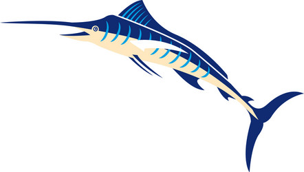 Marlin logo mascot Royalty Free Vector Image - VectorStock