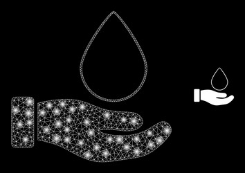 Blood donation hand icon Royalty Free Vector Image