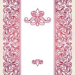 Seamless border in victorian style Royalty Free Vector Image