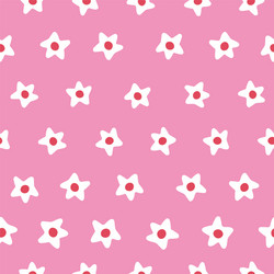 Pink tiny stars simple geometric repeat pattern Vector Image