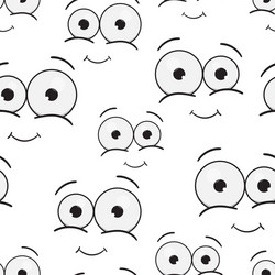 Emoticons pattern of human face emotions Vector Image
