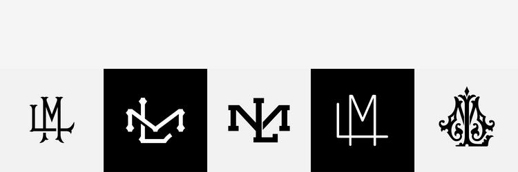 L M Monogram Vector Images (over 1,400)