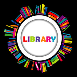 School timetable template with books for students Vector Image