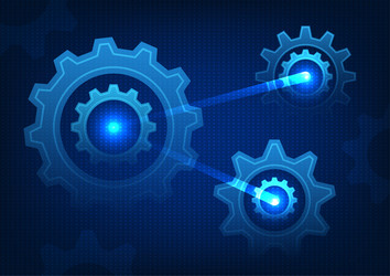 Abstract background gear technology represents Vector Image