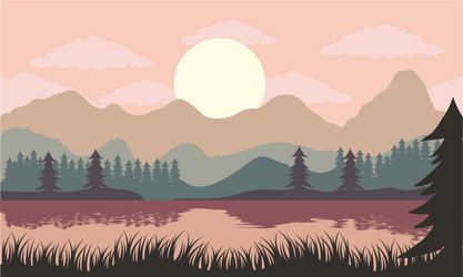 Lake Scene Vector Images (over 10,000)