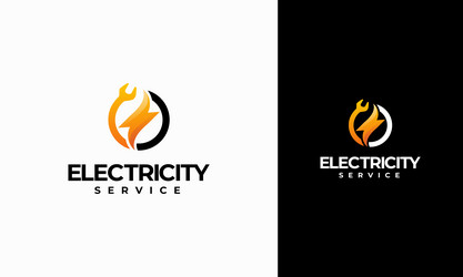 Electricity service logo designs concept thunder Vector Image