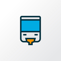 Monorail icon colored line symbol premium quality Vector Image