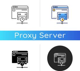 Resource server icon Royalty Free Vector Image