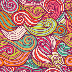 Seamless abstract pattern waves Royalty Free Vector Image