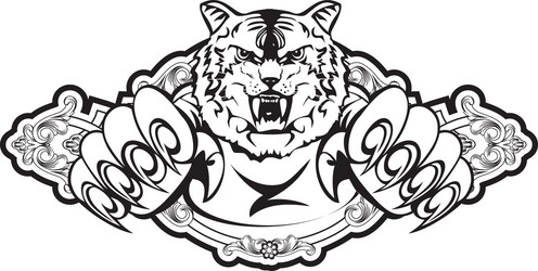 Tiger attacks Royalty Free Vector Image - VectorStock