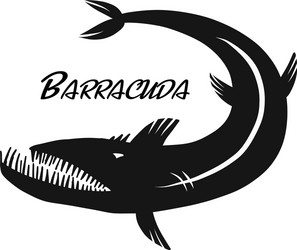 Skeleton fish monster piranha - stylized Vector Image