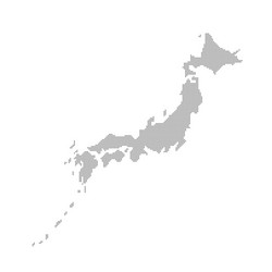 Japan map Royalty Free Vector Image - VectorStock