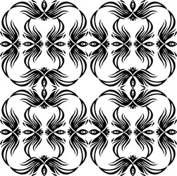 Black white seamless interlocking scroll pattern Vector Image