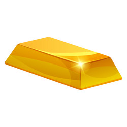 Gold bar icons ingot symbol of richness currency Vector Image