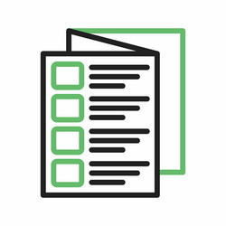 Pamphlet icon image Royalty Free Vector Image - VectorStock