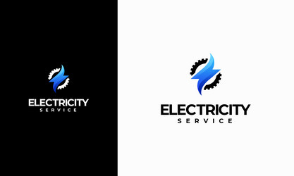 Electricity service logo designs concept thunder Vector Image