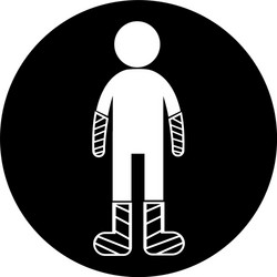 People injury icon Royalty Free Vector Image - VectorStock