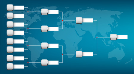 Creative of playoffs schedule Royalty Free Vector Image