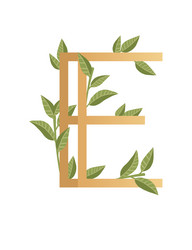 Letter d with gradient style beige color covered Vector Image