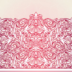 Seamless border in victorian style Royalty Free Vector Image