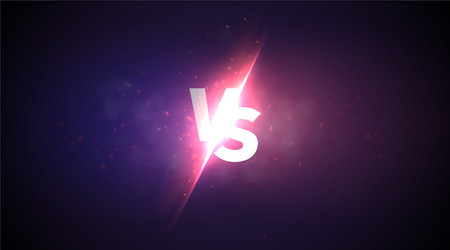 Vs versus background red and blue mma fight Vector Image