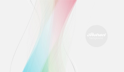 Abstract background transparent waved lines Vector Image